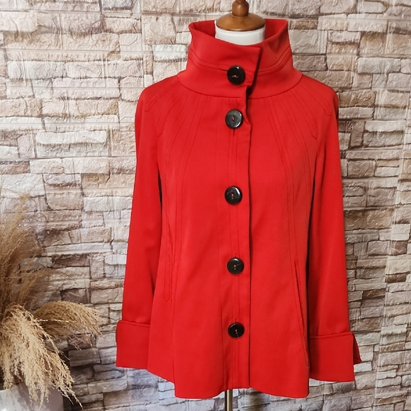 Zara | Jackets & Coats | Zara Basic Elegant Red Womens Jacket | Poshmark